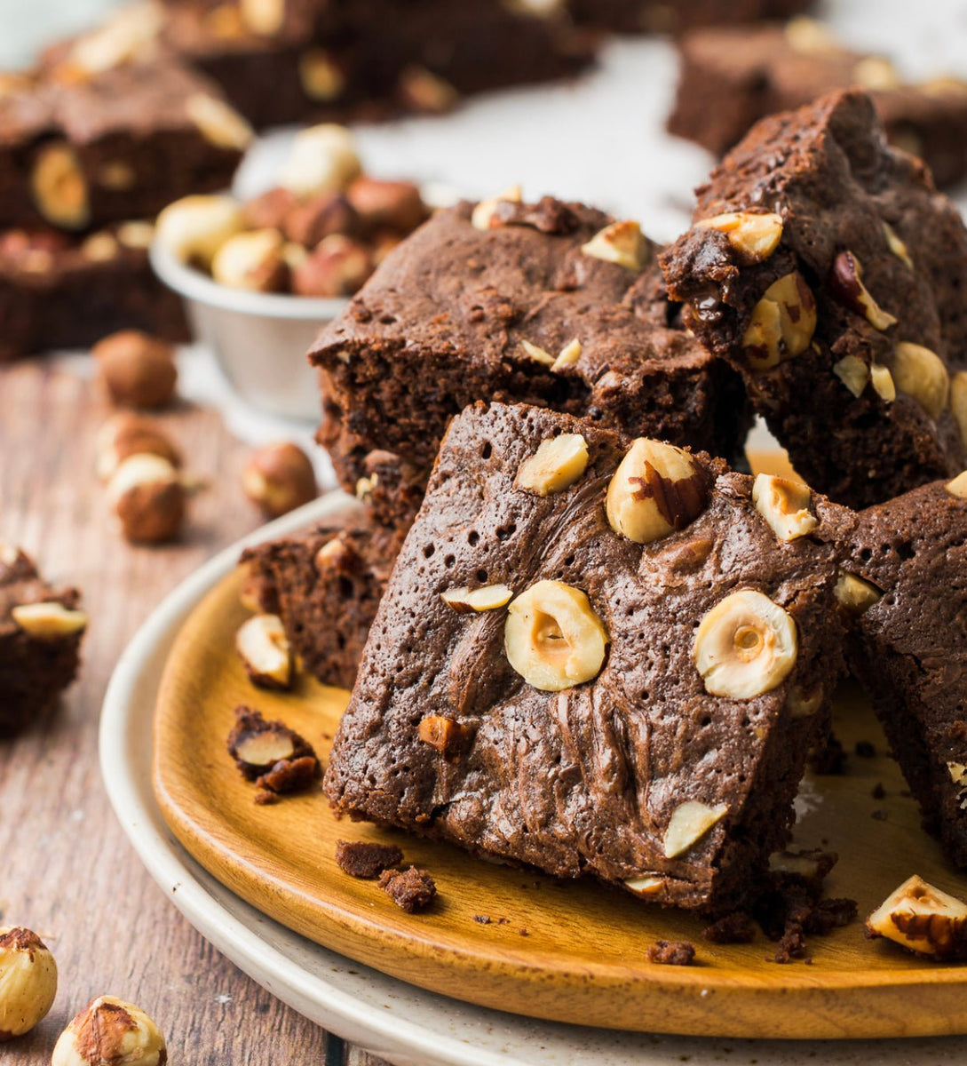 Dark Chocolate Chunk & Hazelnut Brownies | Handmade Gourmet Dessert FO ...